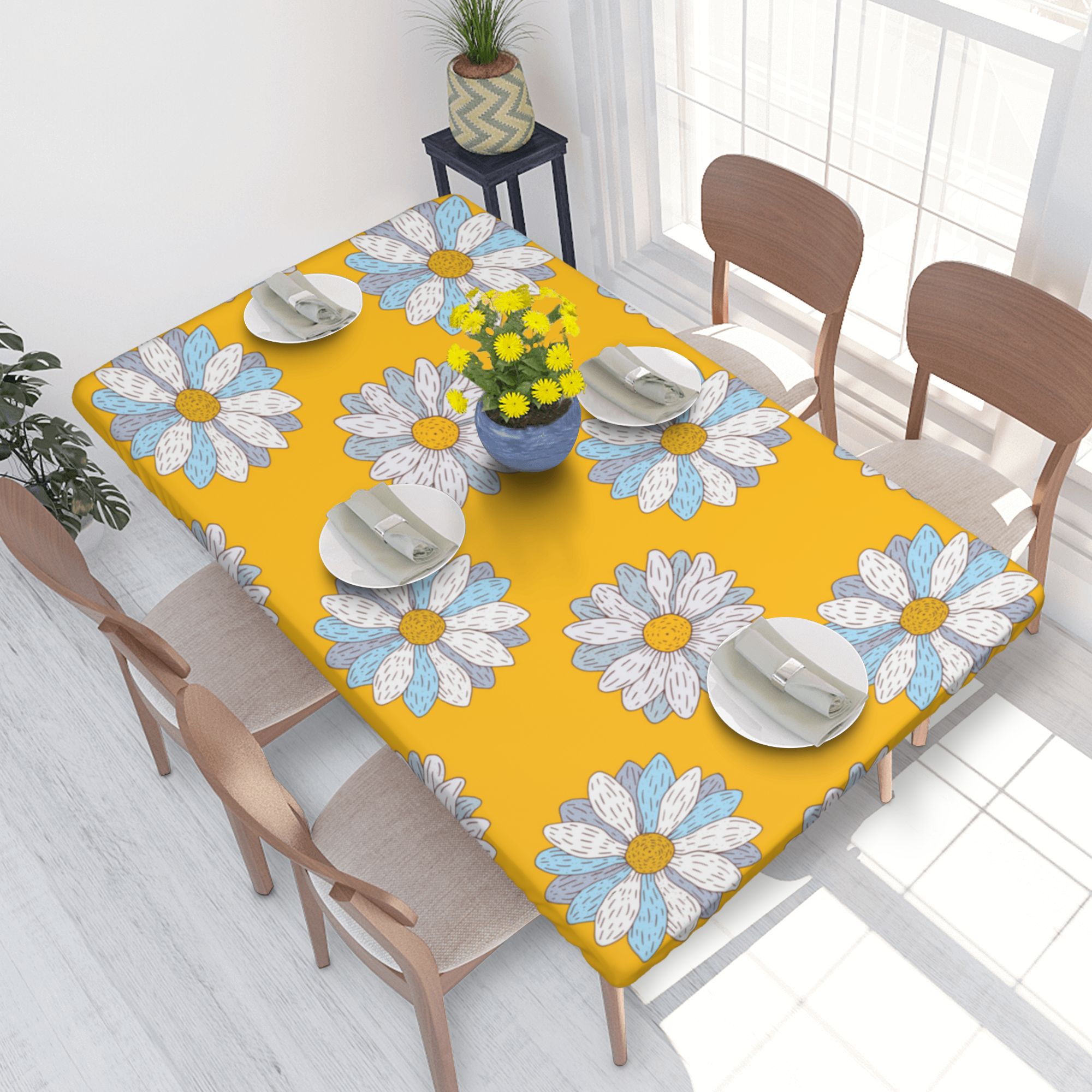 Home Deluxe Tablecloth Flower Pattern Background (13) Waterproof ...