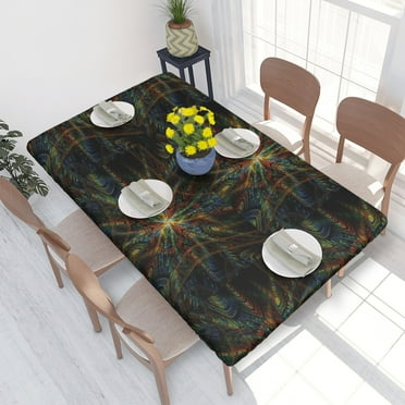 Illusion Weave Vinyl Elasticized Banquet Table Cover by HSK - 36 ...