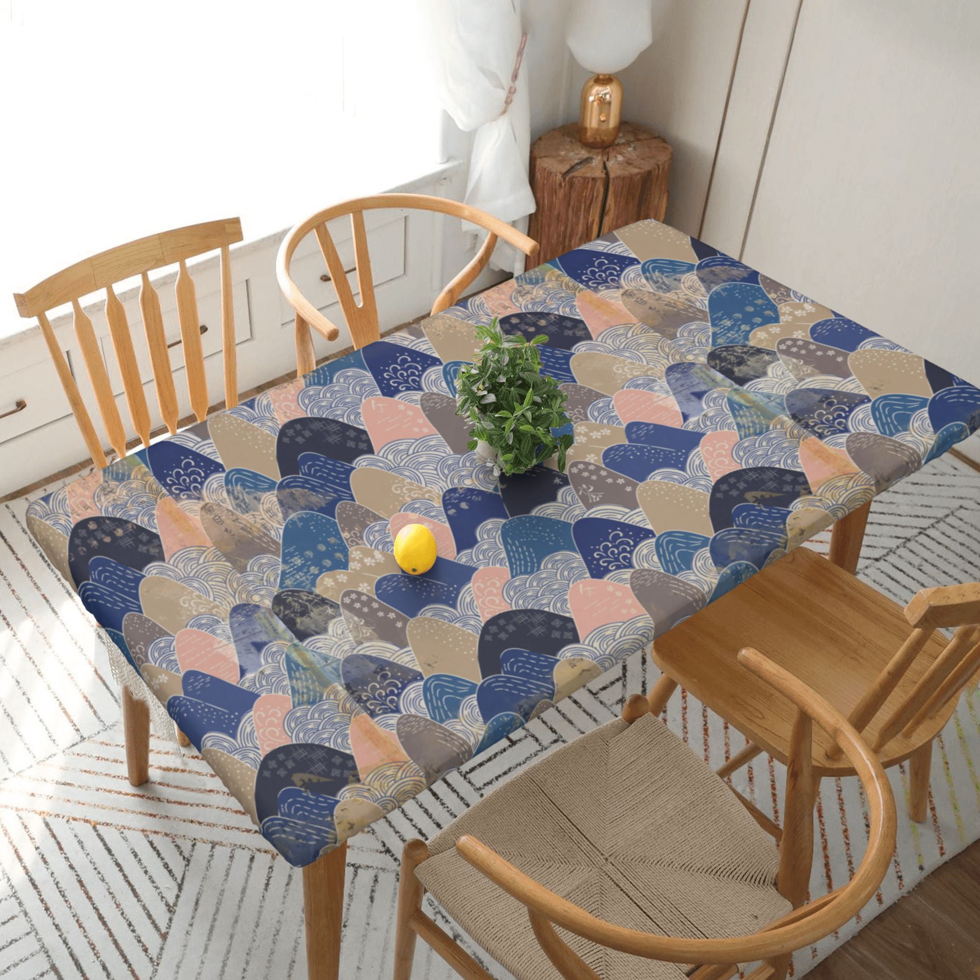 Home Deluxe Tablecloth Japanese Style Pattern Background Waterproof ...