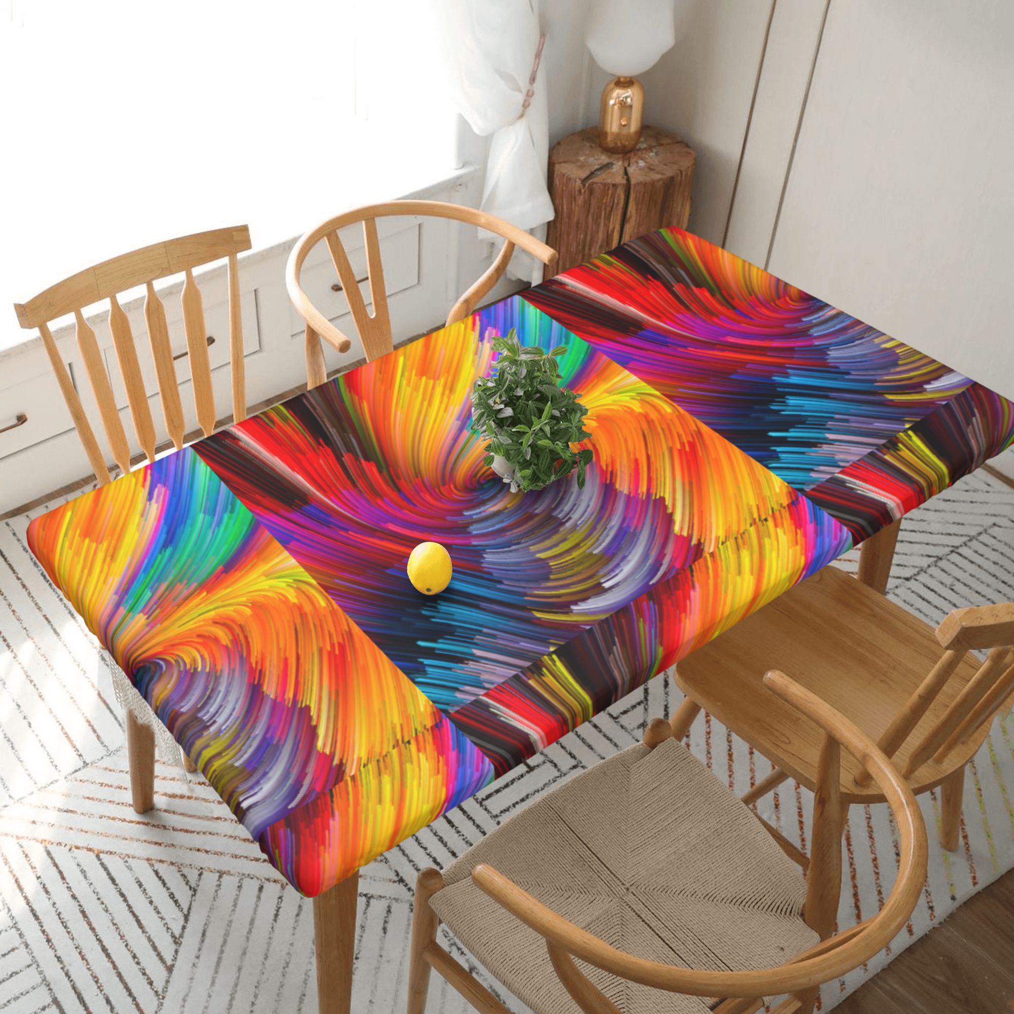 Home Deluxe Tablecloth Papers.Co-Vy-Digital-Abstract-Line-Color-Rainbow ...