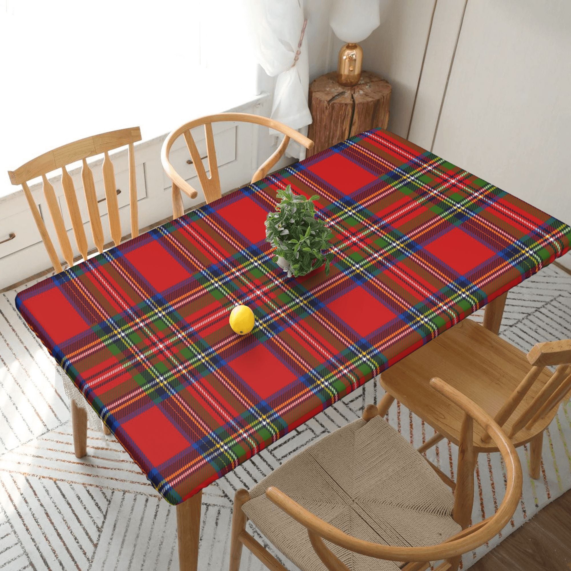 Home Deluxe Tablecloth Royal Stewart Tartan Clan Ski Mask Waterproof ...