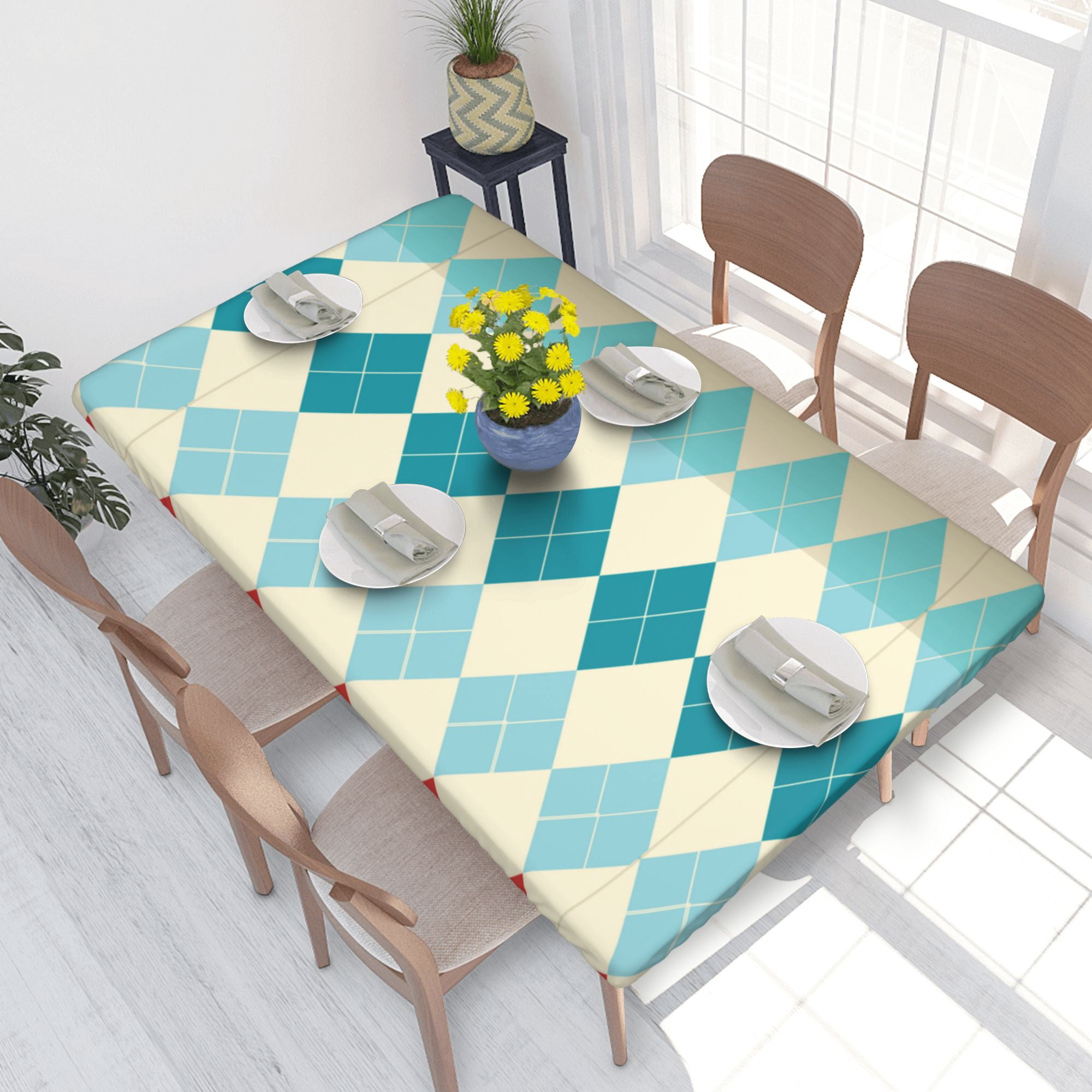 Home Deluxe Tablecloth Seamless Floral Pattern Background (34 ...