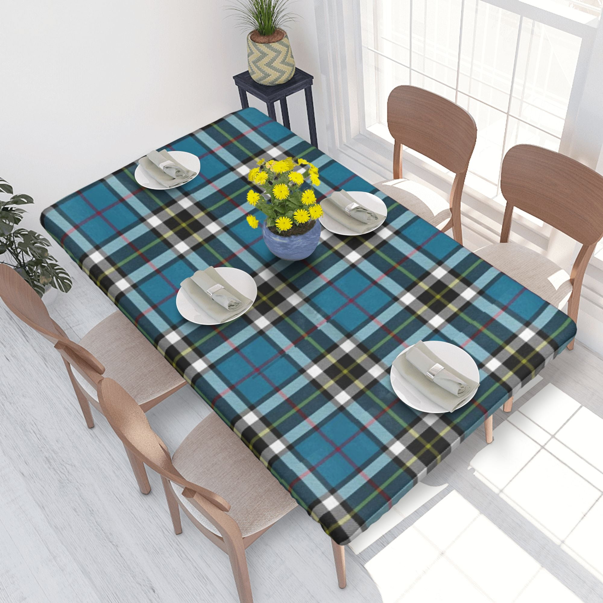 Home Deluxe Tablecloth Thomson Thompson Mactavish Tartan Waterproof ...