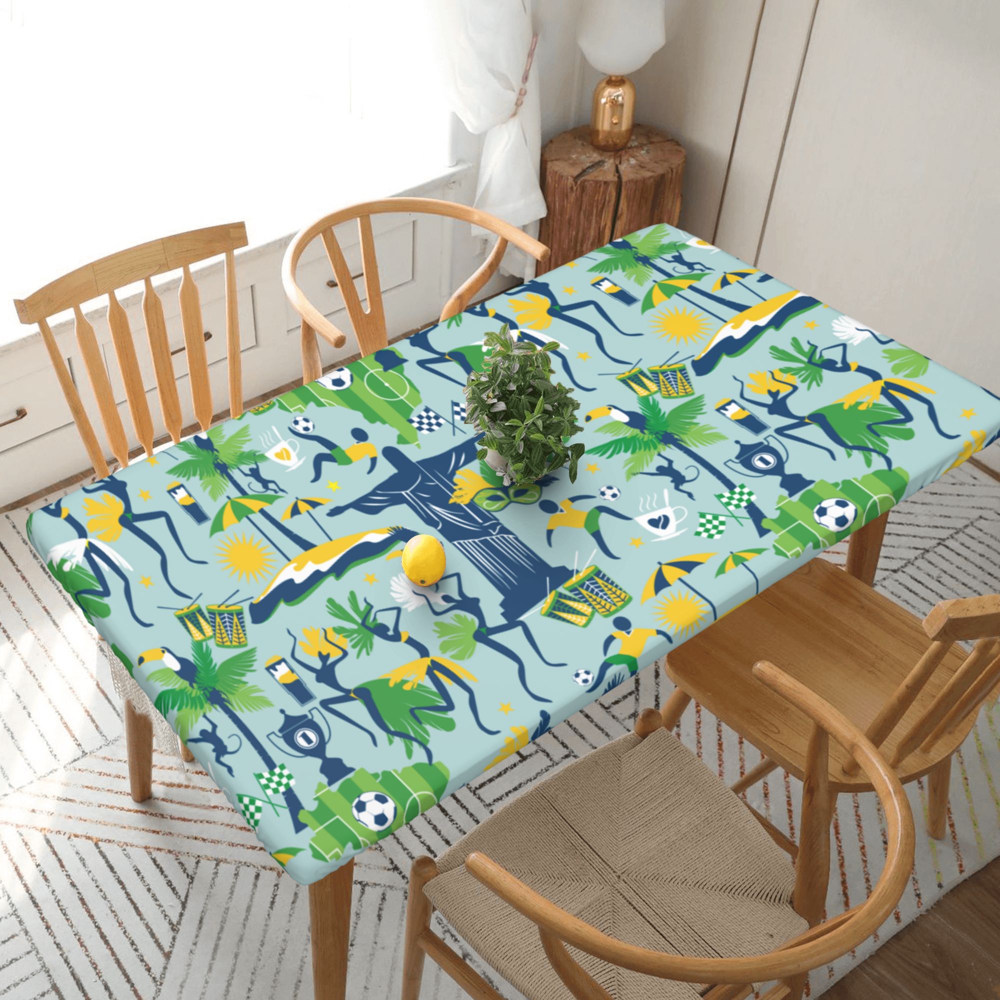 Home Deluxe Tablecloth Traditional Items In The Colors Of Brazil ...