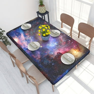 Heritage Vinyl Elastic Table Cover with Fleece Backing in 3 Sizes ...