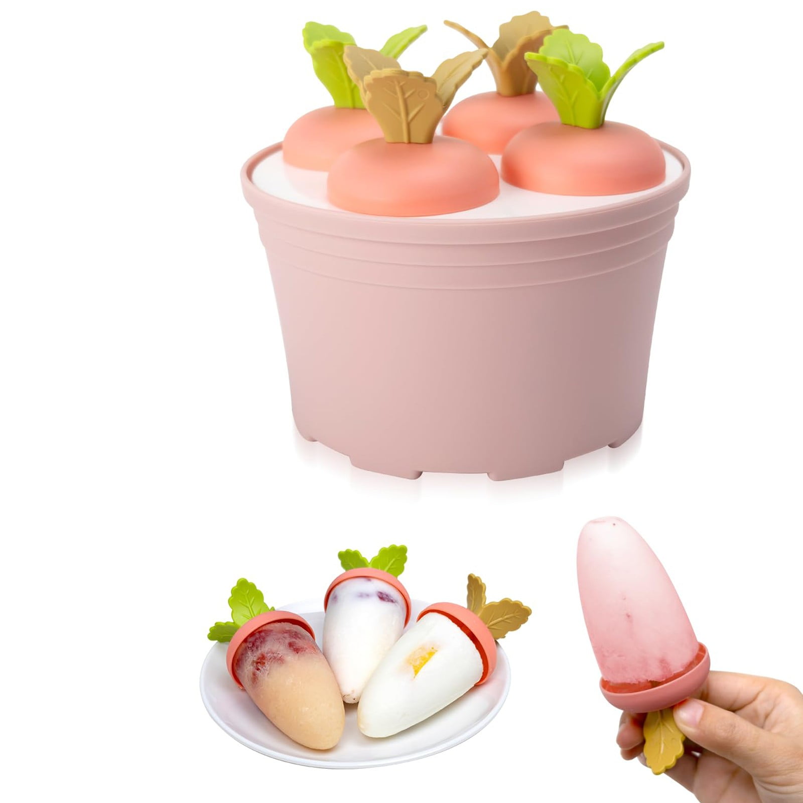 For Home Deocr,Popsicles Molds Set 4 Pieces - Carrot Shaped Sticks ...