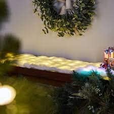 Home Depot Christmas Village Tabletop Lighted Snow Blanket 80 Warm ...