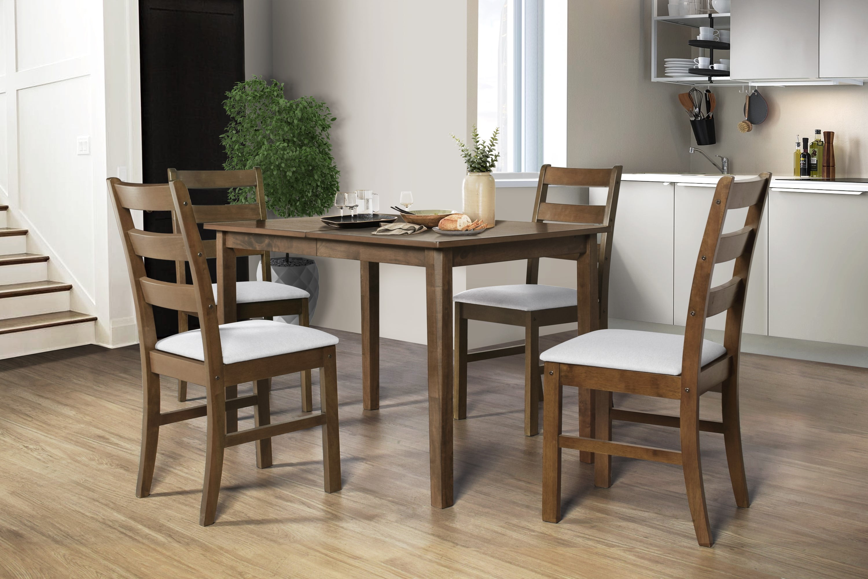 Home Design Athens Dining Table, Brown - Walmart.com