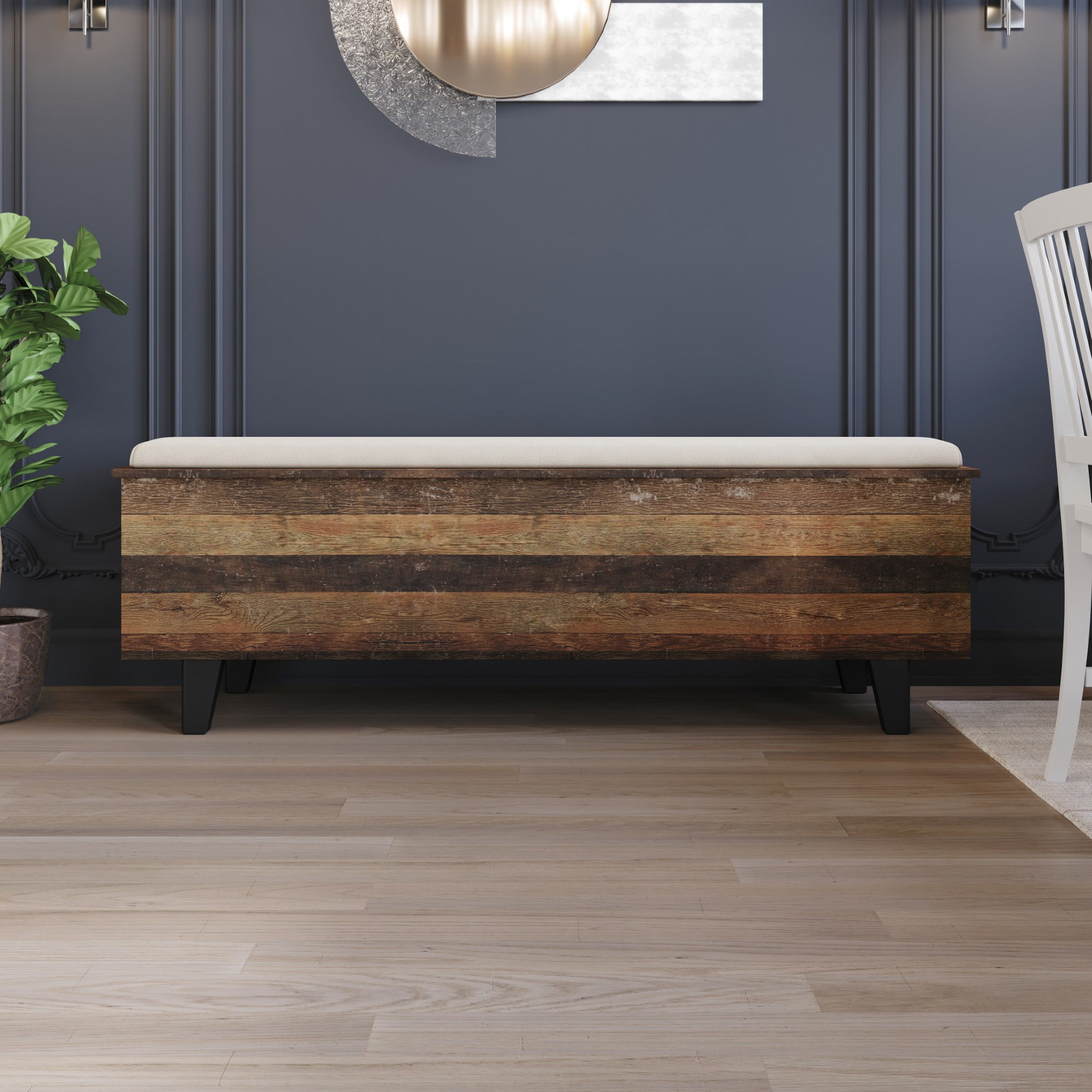 Home Design Auburn Storage Cabinet Bench with Hidden Compartment ...