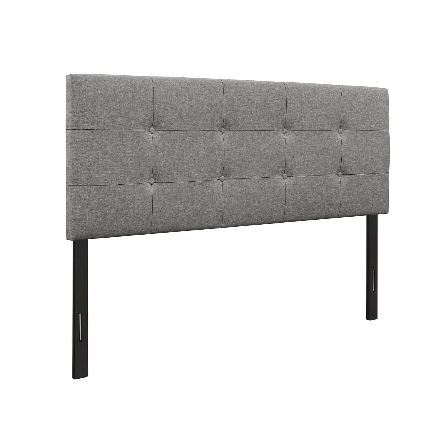 Home Design Gina King Tufted Upholstered Headboard, Gray - Walmart.com