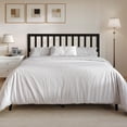Home Design Lancaster Full Platform Bed Frame with Slatted Headboard ...