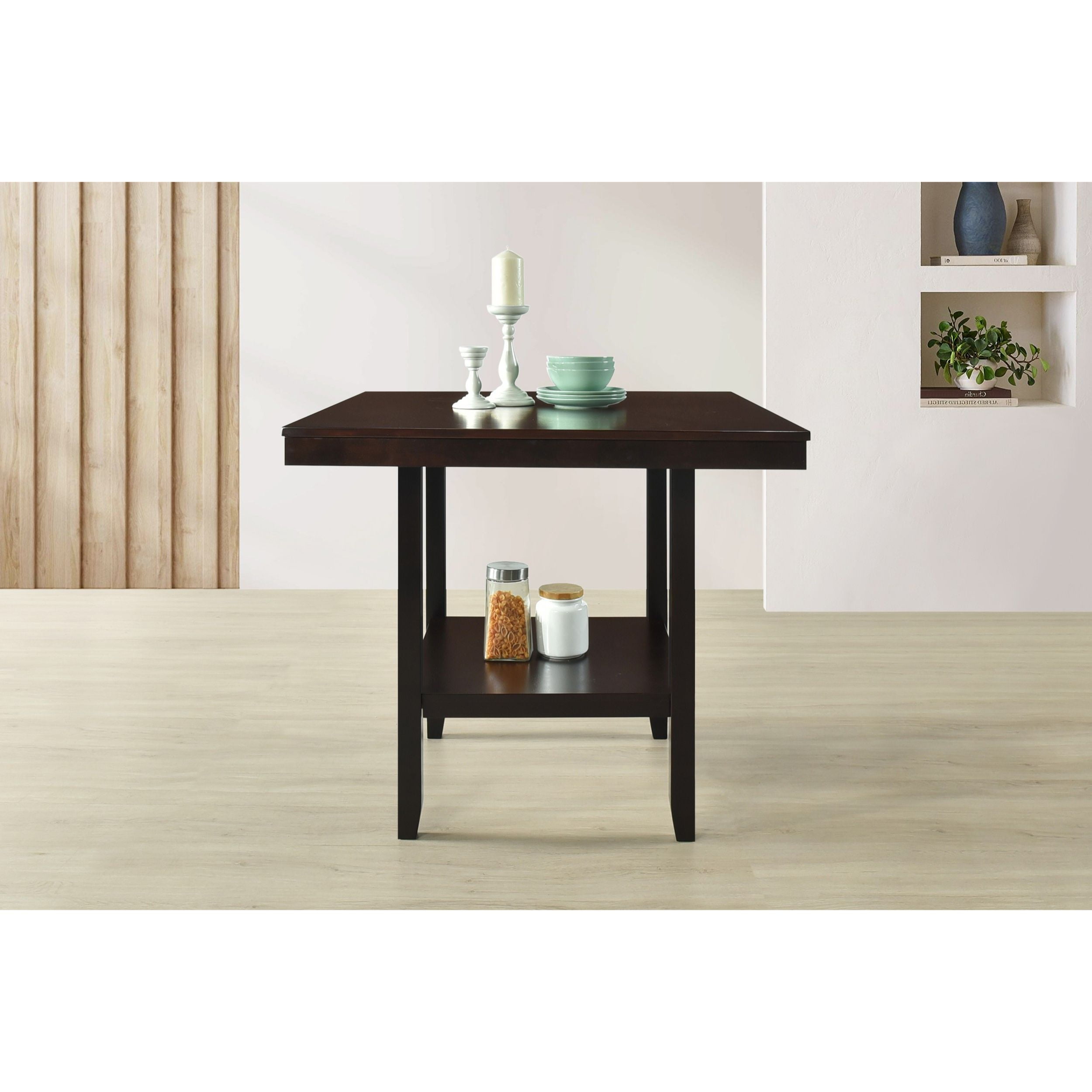 Home Design Macon Counter Height Dining Table, Square table with lower ...