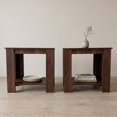 Home Design Telluride 2-Tier Storage End Table with Open Shelf and ...