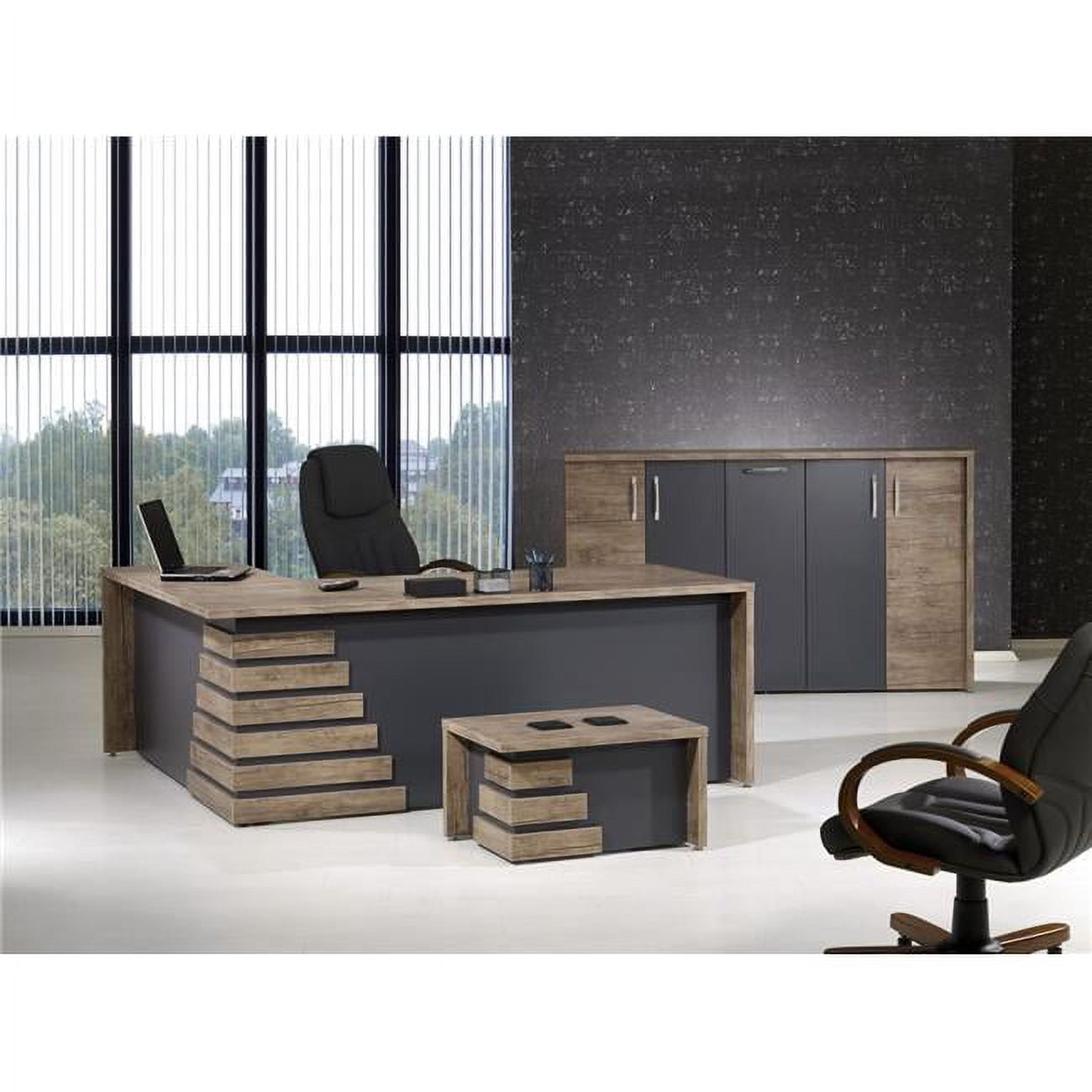 Home Designer Goods ATLAS-71LBG-S 71 in. Modern Atlas L Shaped Desk ...