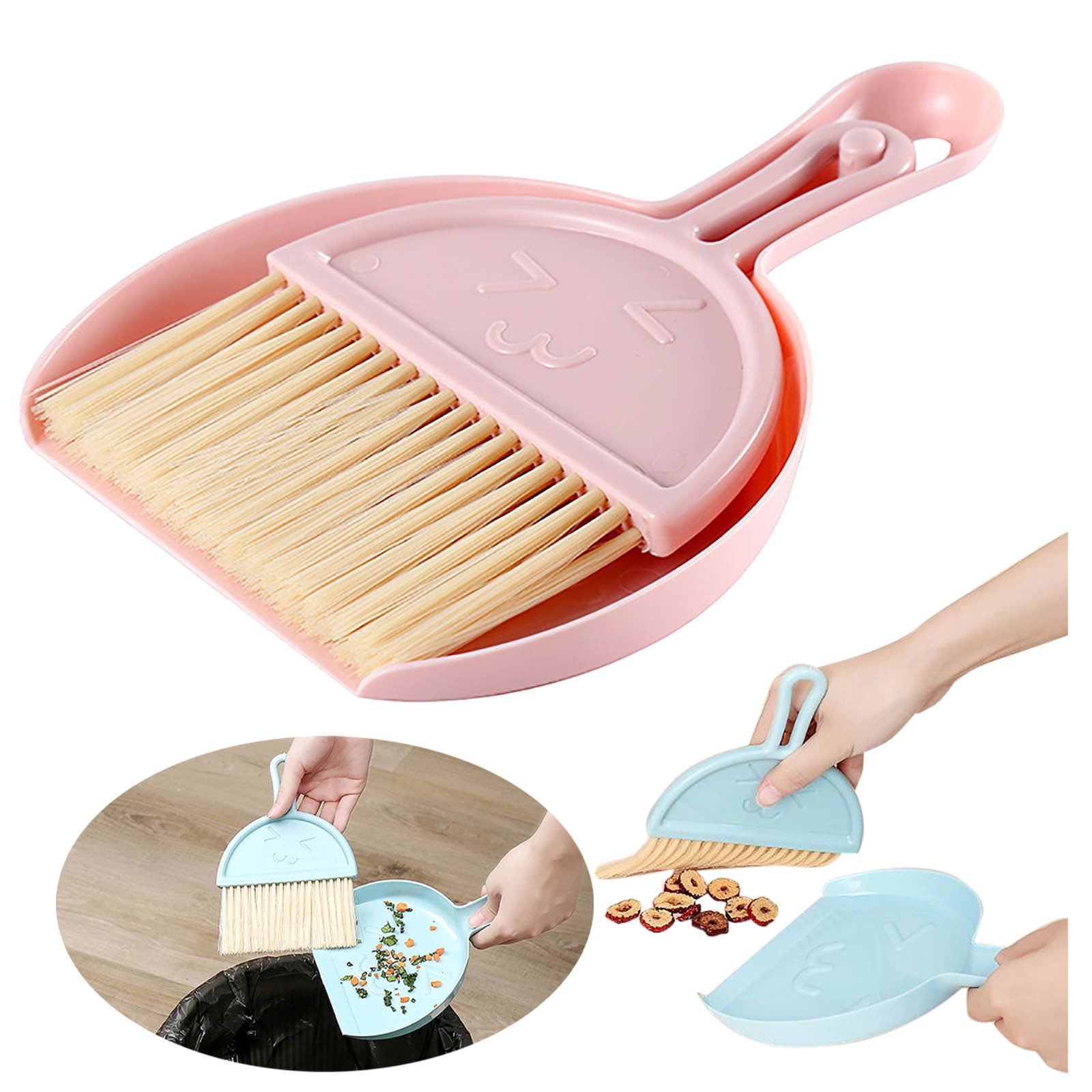 Home Desktop Mini Cleaning Brush Small Dustpan Cleaning Kit Debris ...