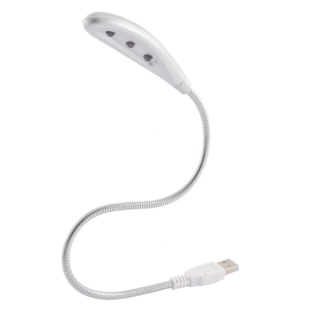 Home Desktop Portable Flexible Goose Neck USB 3 LEDS Light for Notebook ...