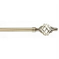 Home Details Modern Twist Curtain Rod 24-48", Antique Brass - Walmart.com