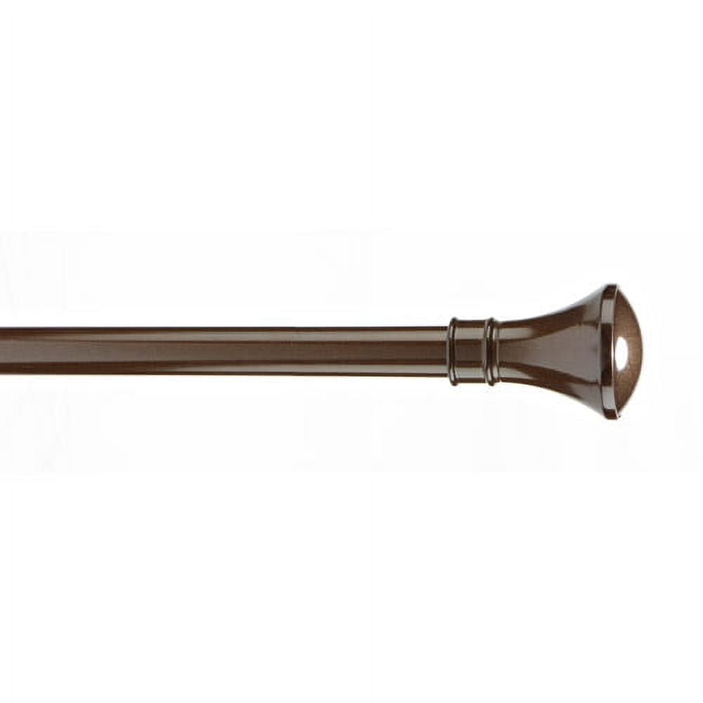 Home Details Trumpet Curtain Rod 48-86" in Bronze - Walmart.com