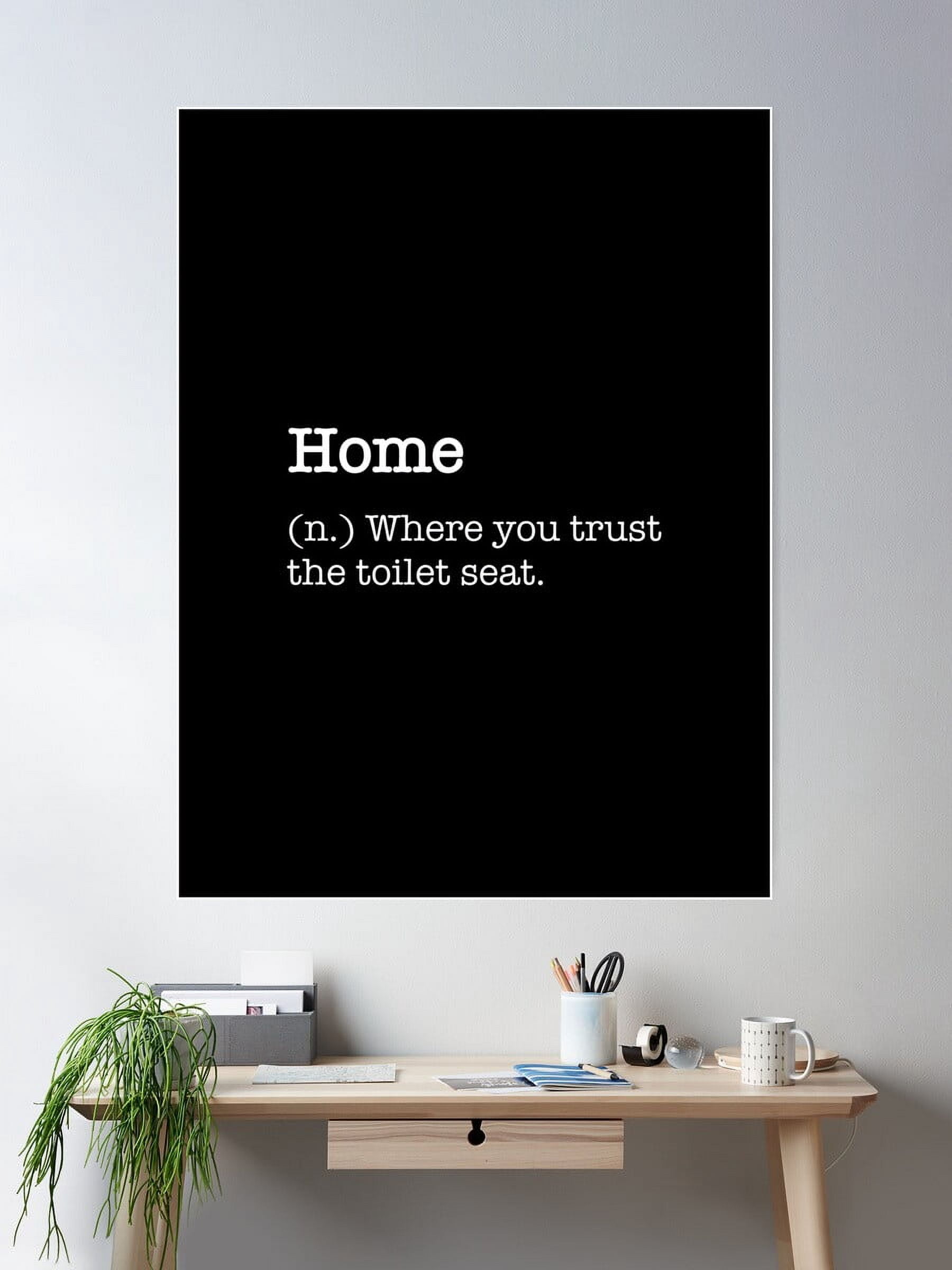 Home | Dictionary Definition | Typography Decor Poster Wall Art, Modern ...