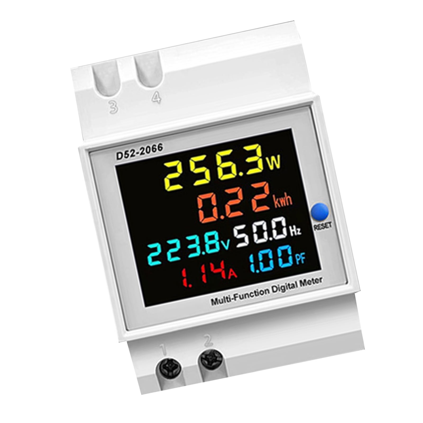Home Digital Display Electricity Meter DIN Rails Voltages Current Meter ...