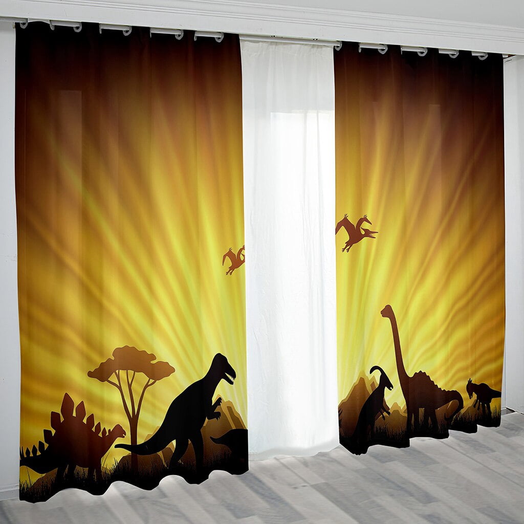 Home Dinosaur Shadow Printing Children's Essential Bedroom Living Room ...