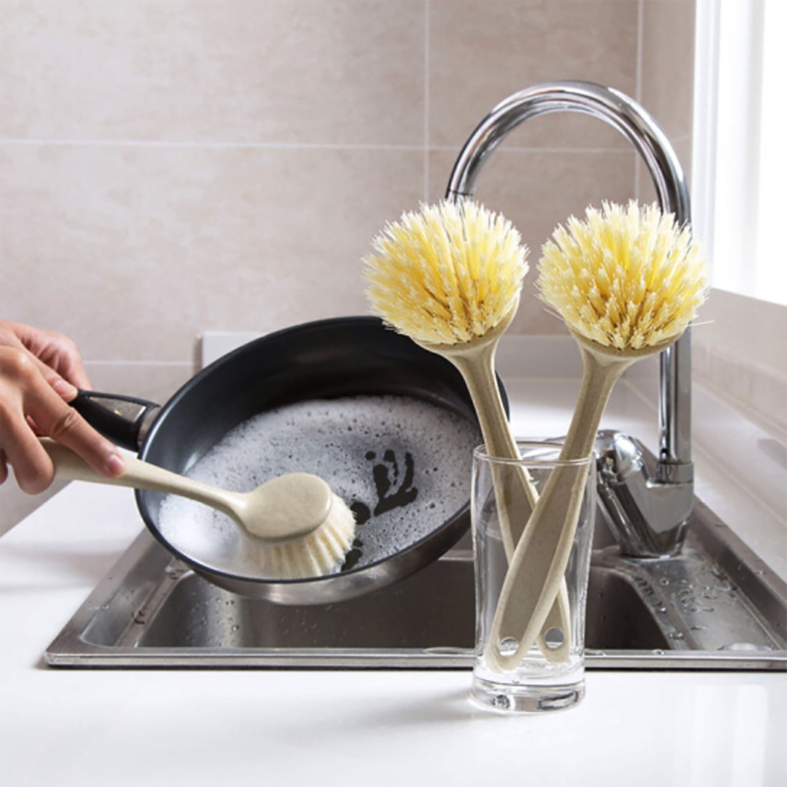 Home Dish Scrubber Brushes Dishwashing Brush With Soft Long Handle ... Home Dish Scrubber Brushes Dishwashing Brush With Soft Long Handle ...