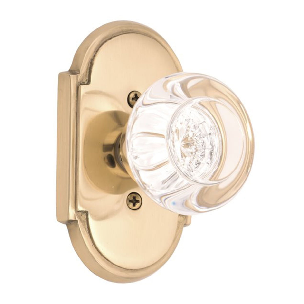 Home Door Knob Hardware Palladian Plate Passage Set - 2-3by8 ...