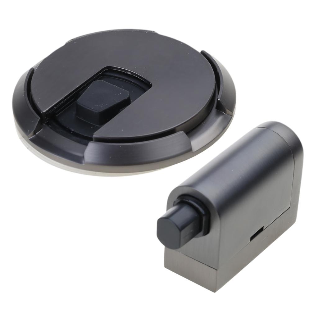 Home Door Stopper Buffer Silent Door Block Zinc Alloy Non-punch Door ...