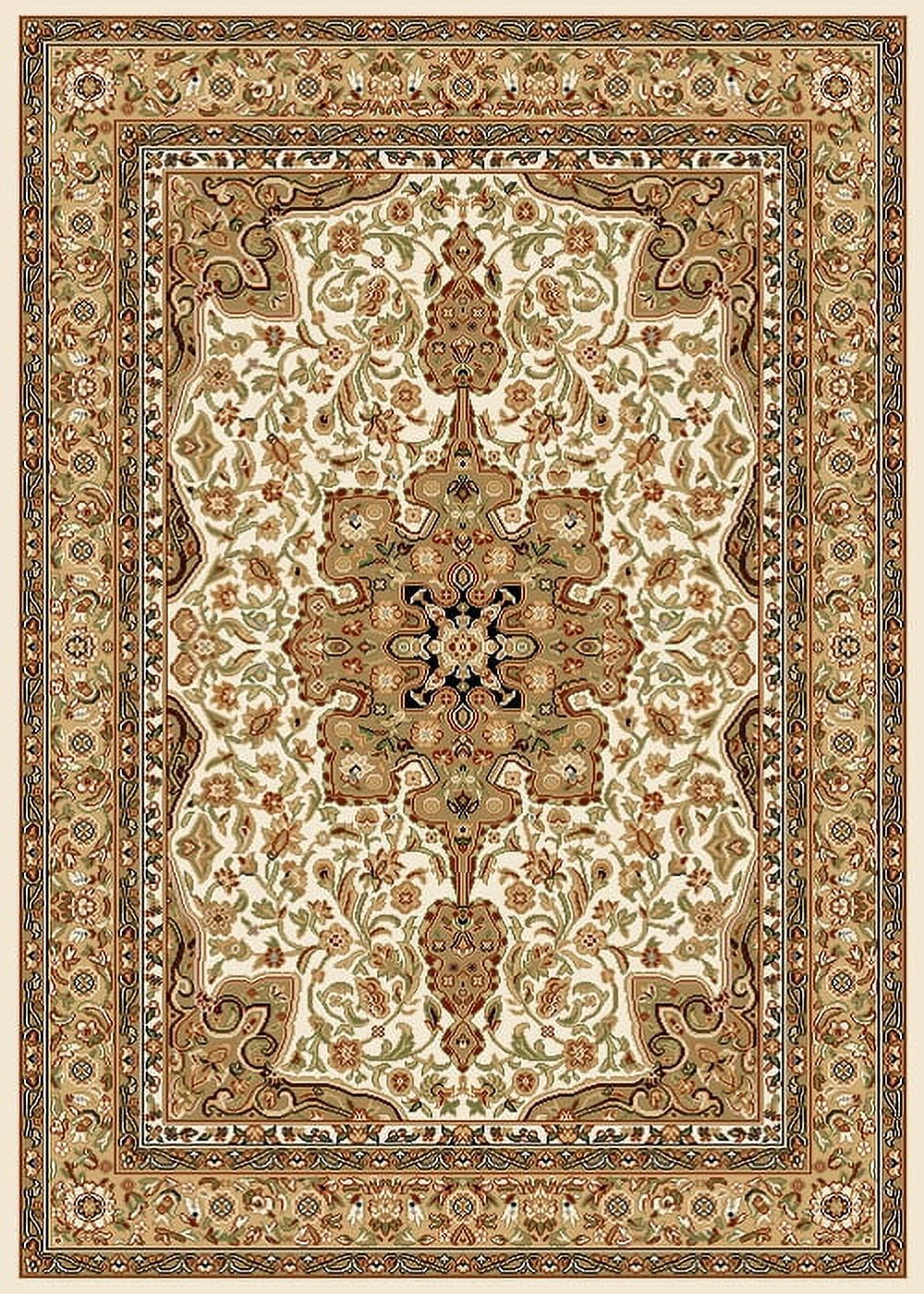 Home Dynamix Area Rugs: Royalty Rug: 8083: Ivory 5'2"x7'2 - Walmart.com