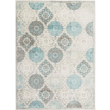 Home Dynamix Tribeca Jasmine Contemporary Geometric Area Rug,Brown ...
