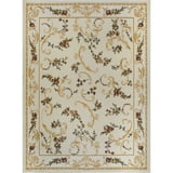 Home Dynamix Optimum Apollo Traditional Floral Scroll Area Rug, Ivory ...