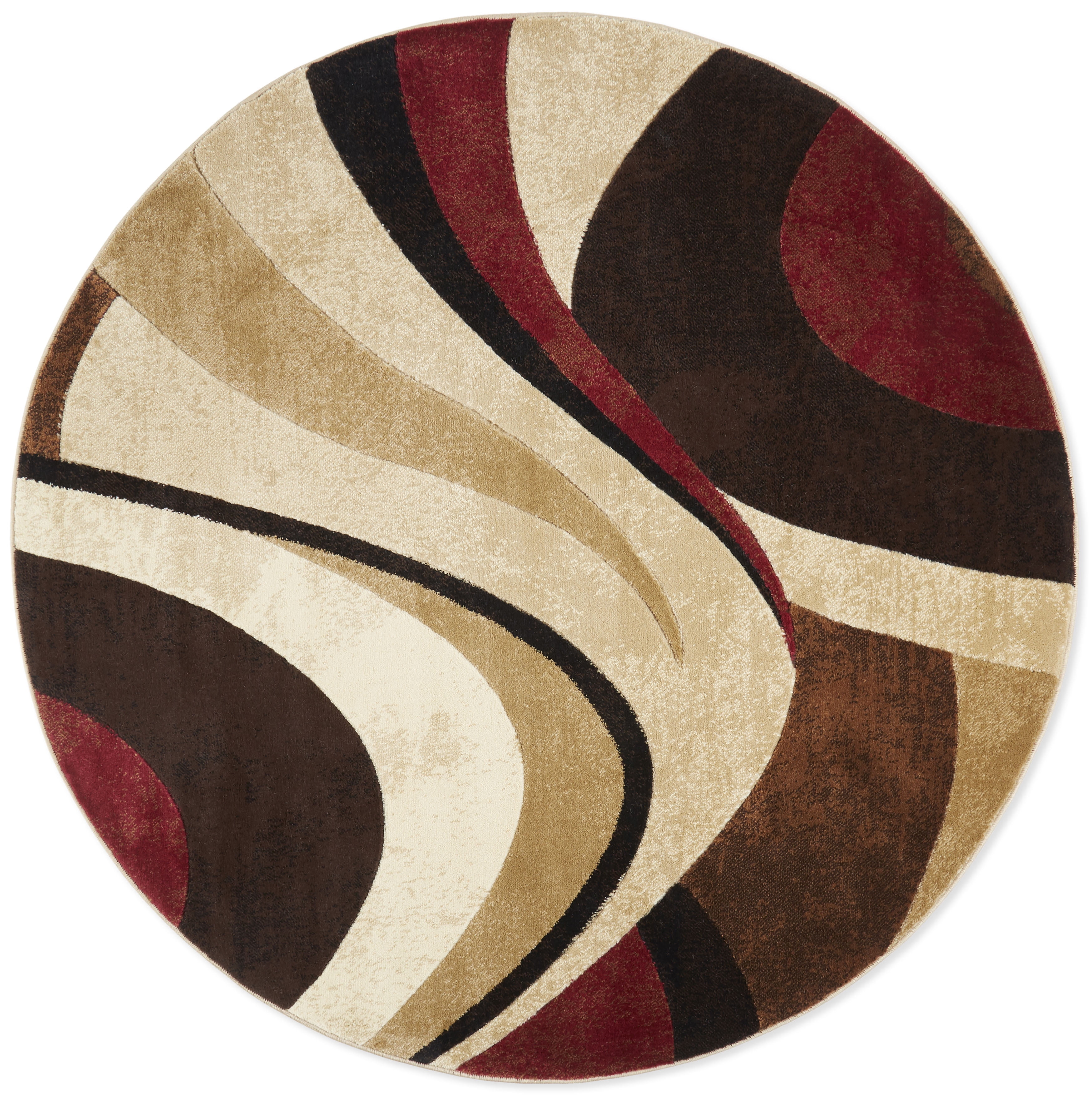 Home Dynamix Tribeca Slade Contemporary Abstract Area Rug, Brown/Red, 5 ...