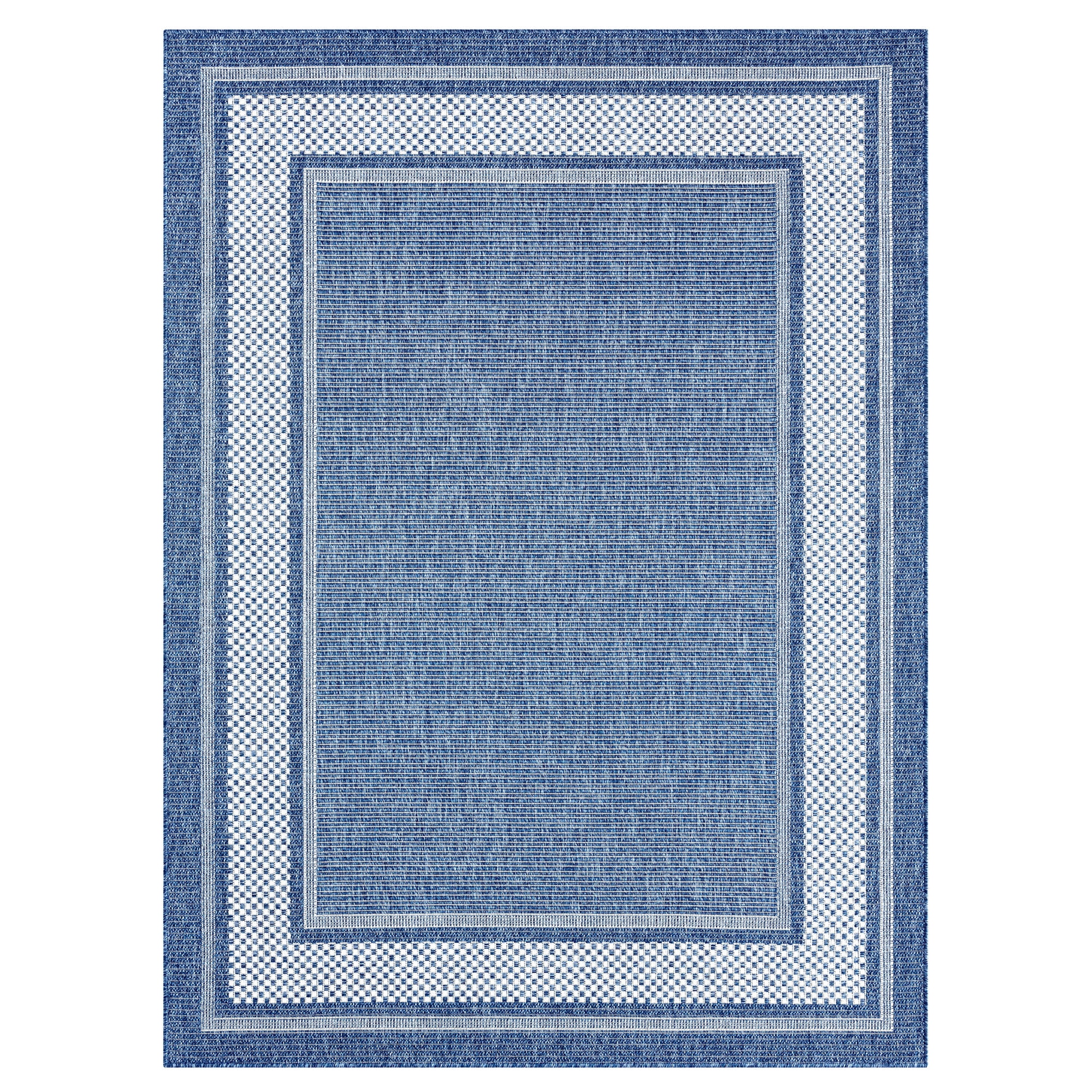 Home Dynamix Tripoli Indoor/Outdoor Area Rug - Blue/Ivory - 52x72 ...
