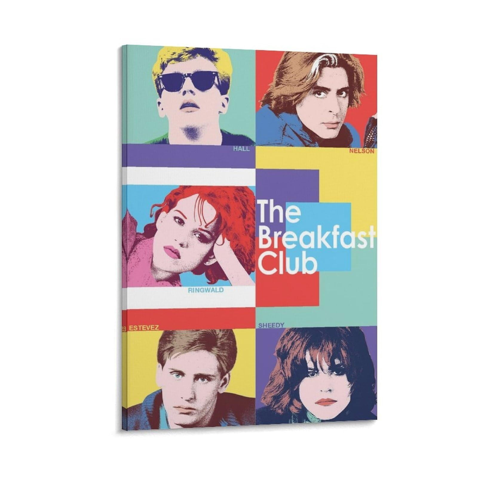 Home Edition The Breakfast Club Retro Teen Drama Canvas Wall Art ...