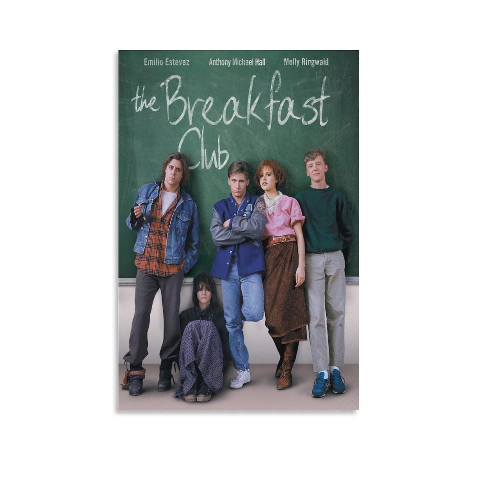 Home Edition Movie Posters The Breakfast Club Poster Posters for Guys Minimalist Decor Wall Art ...