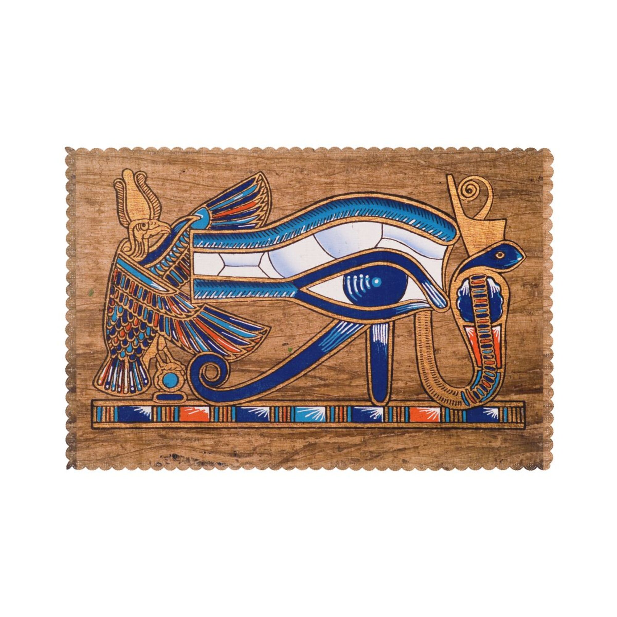 Home Egyptian Papyrus Depicting The Horus Eye Placemats Set Of 6 ...