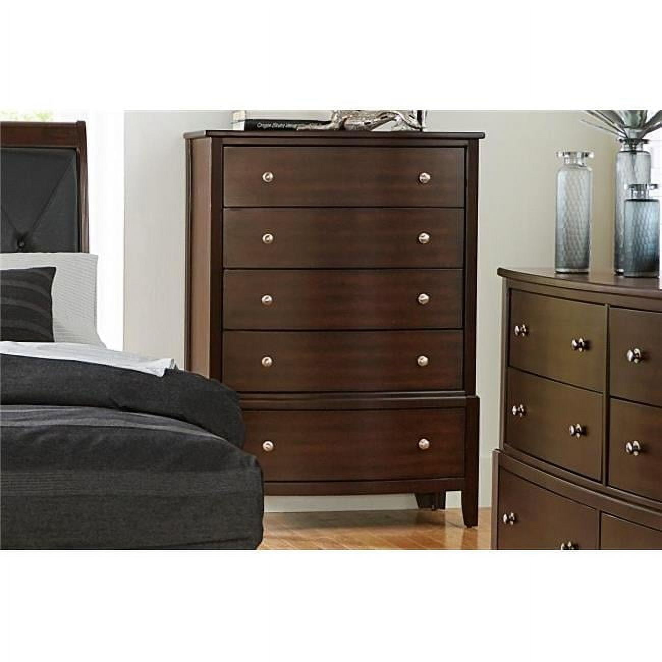 Home Elegance 1730-9 53.25 x 18.75 x 38 in. Cotterill Chest - Cherry ...