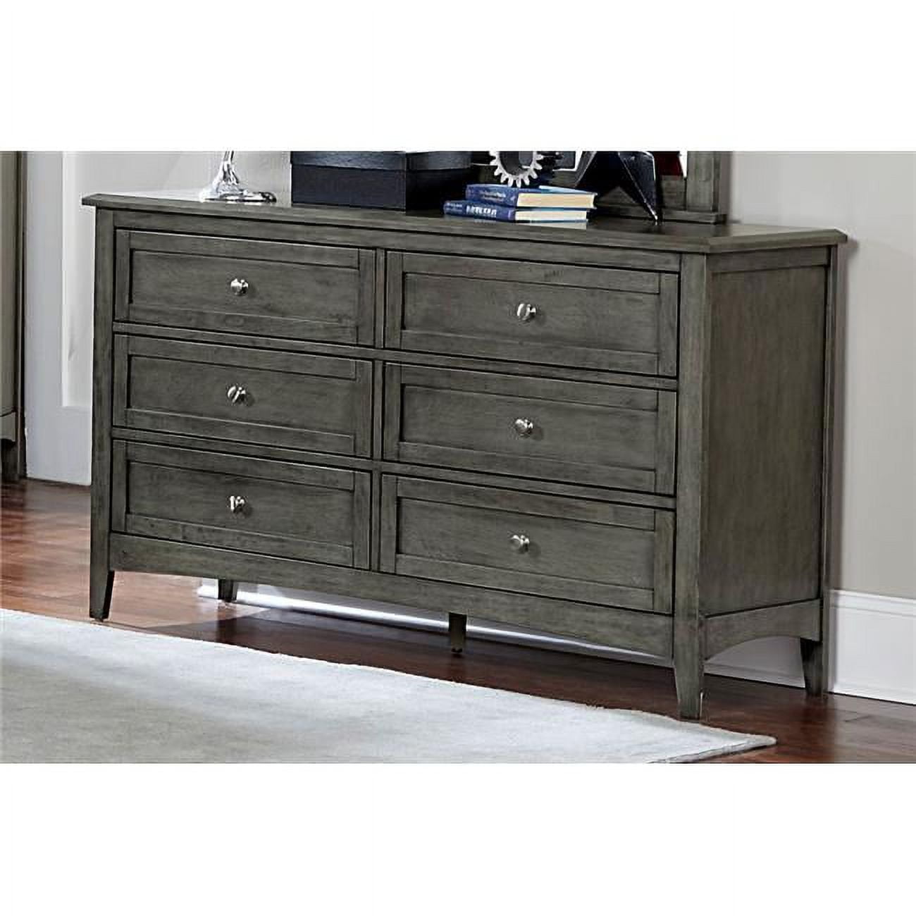 Home Elegance 2046-5 33.75 x 17 x 58 in. Garcia Dresser - Cool Gray ...
