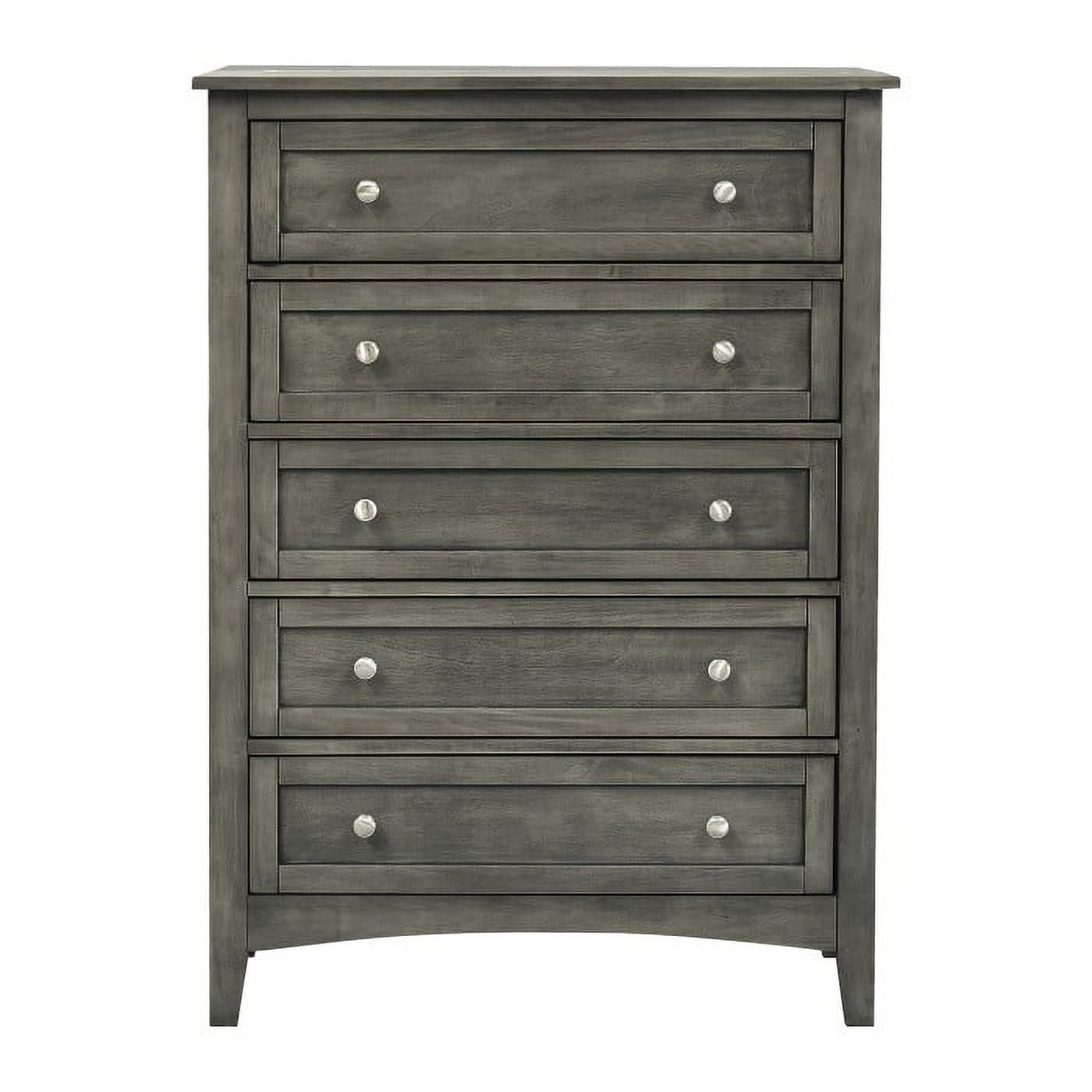 Home Elegance Cool Gray Chest with Nickel Knob - Walmart.com