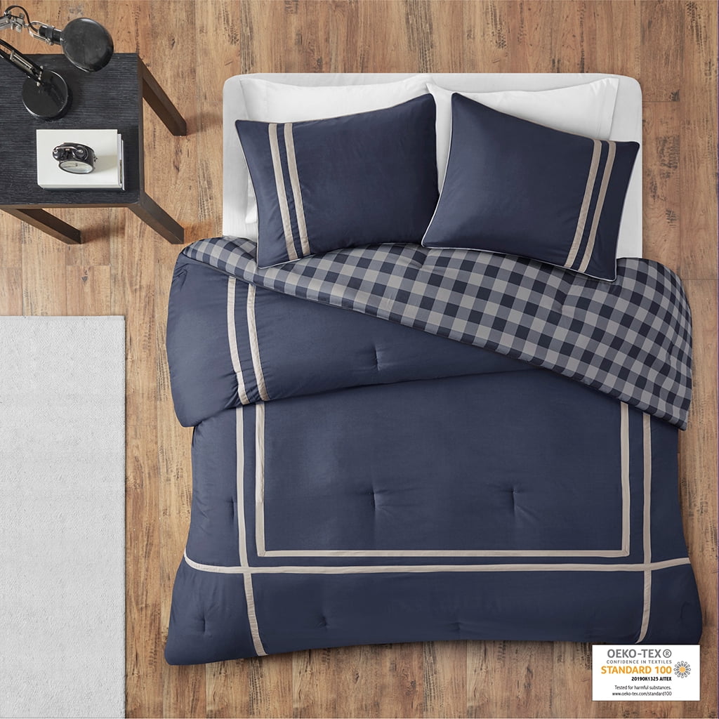 Home Essence Apartment Trent Reversible Comforter Set - Walmart.com