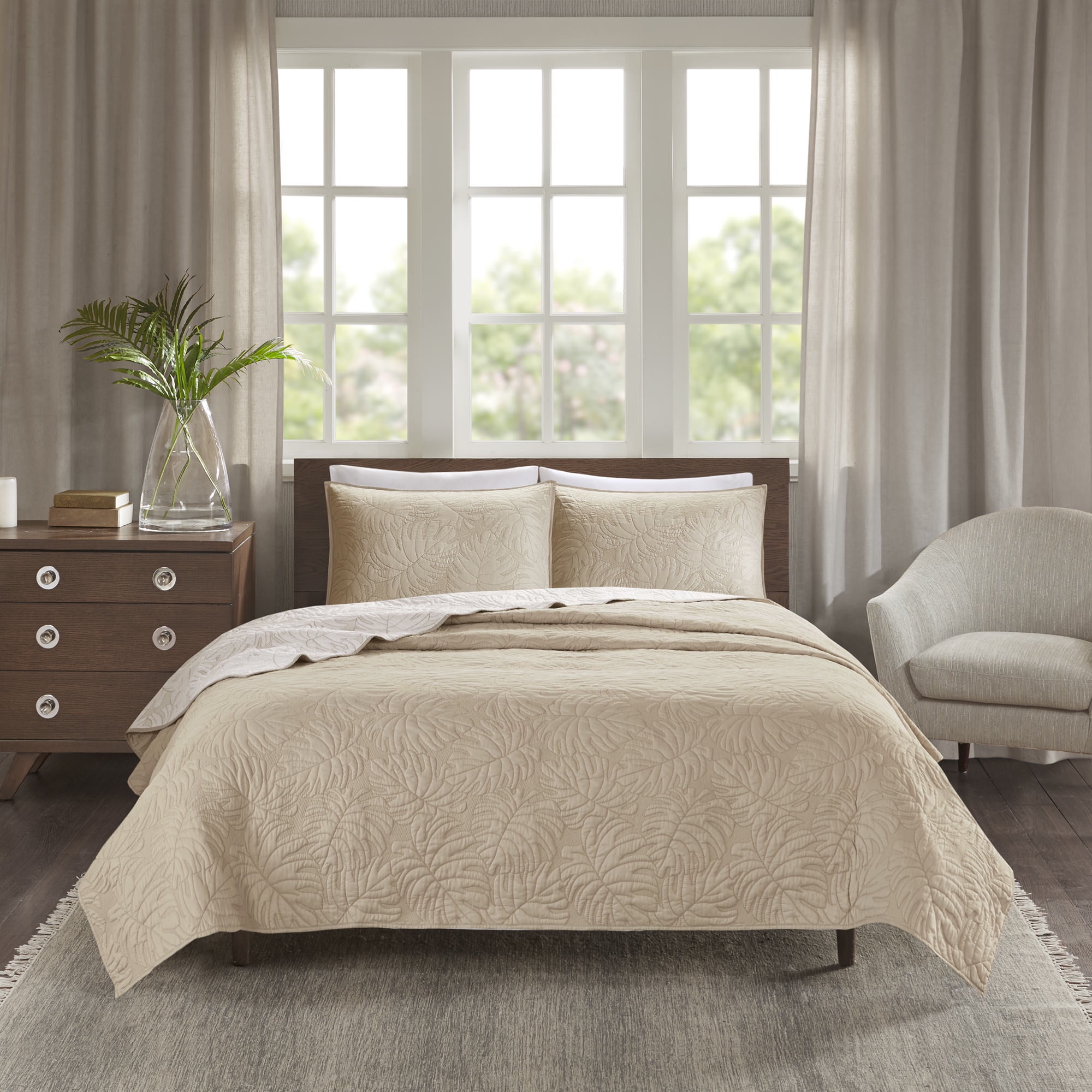 Home Essence Archer 3 Piece Reversible Coverlet Set - Walmart.com