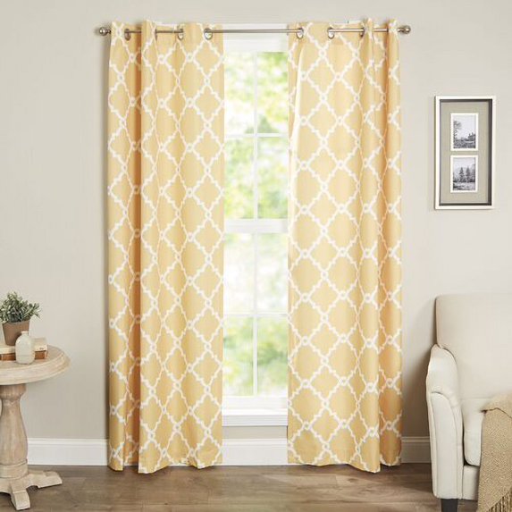 Home Essence Becker Fretwork Printed Window Panel Pair - Walmart.com