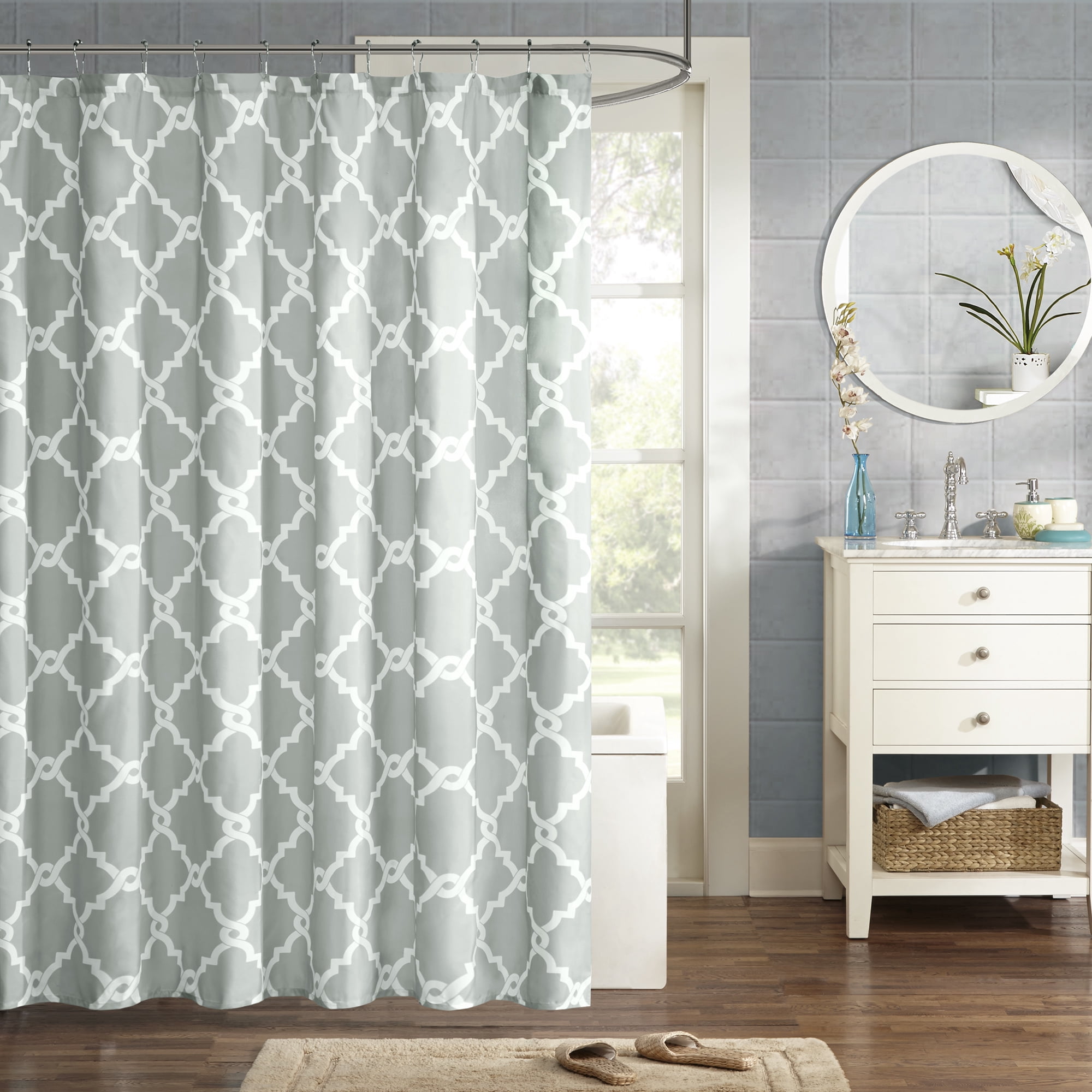 Home Essence Becker Ultra Soft Printed Shower Curtain - Walmart.com