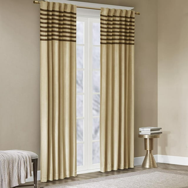 Home Essence Connell Microsuede Striped Window Panel Pair - Walmart.com