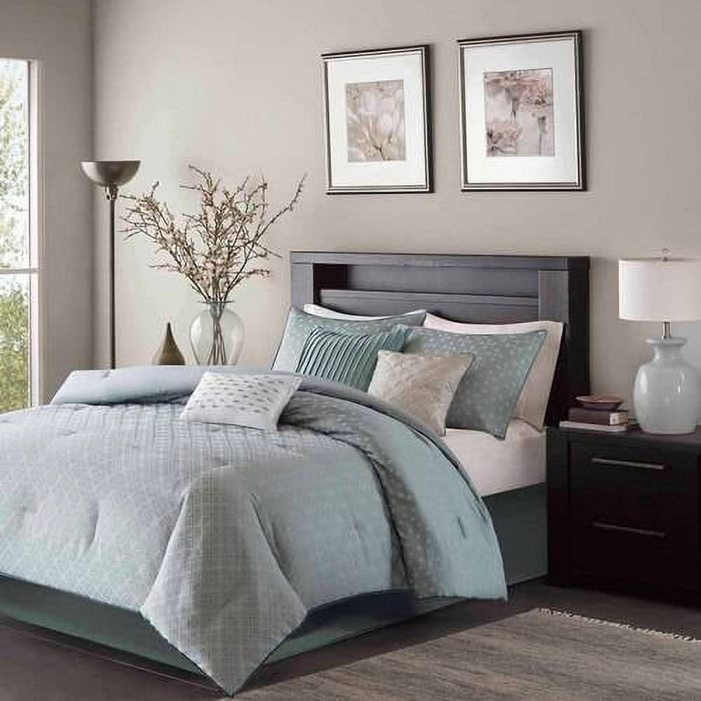 Home Essence Hudson 7-Piece Jacquard Comforter Bedding Set - Walmart.com