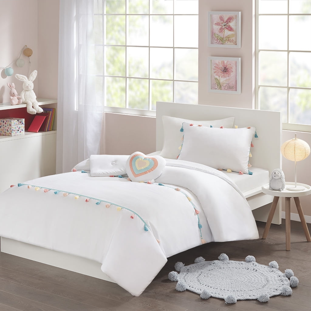 Home Essence Kids Jamie Tassel Cute and Simple Comforter Set - Walmart.com