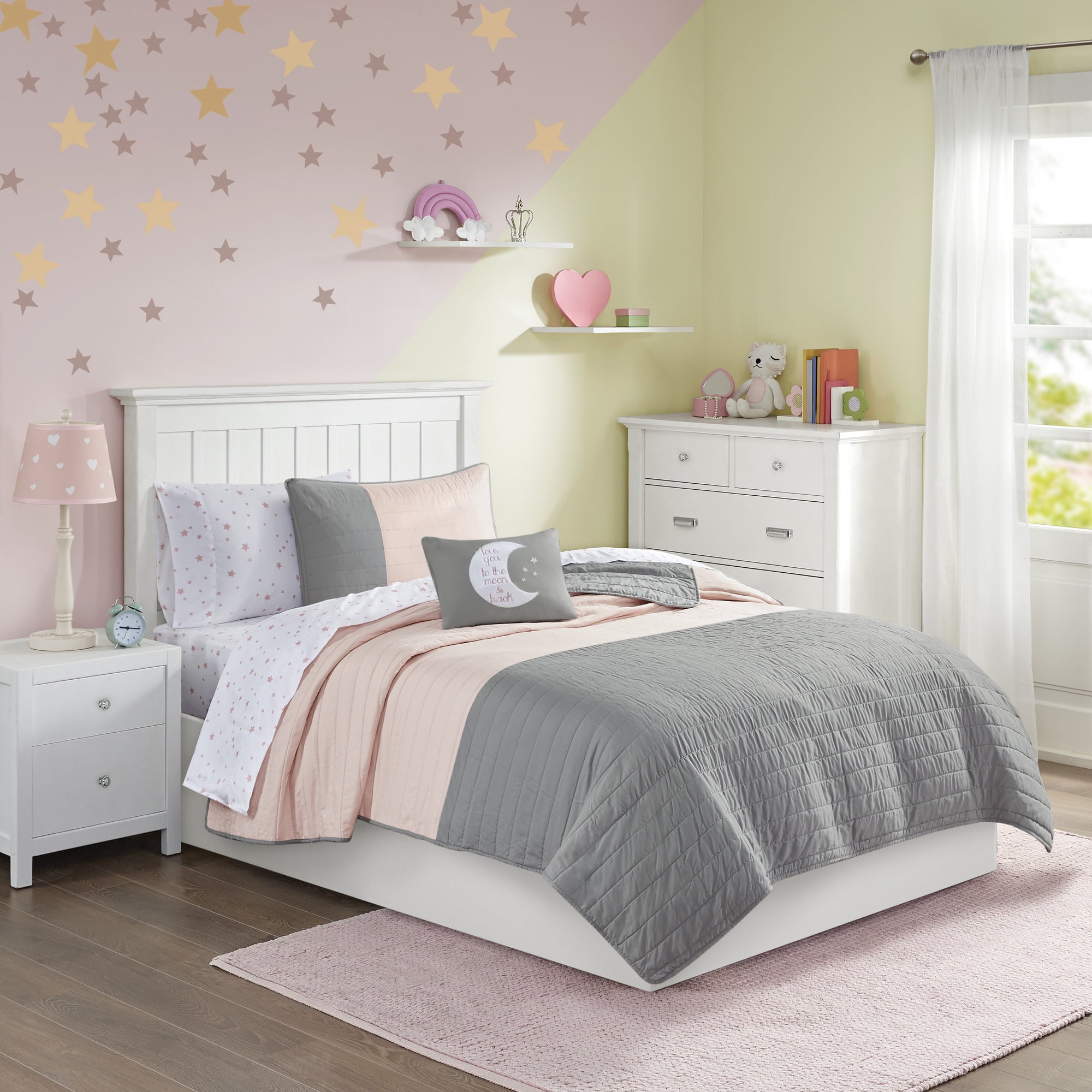 Home Essence Kids Riley Complete Coverlet And Sheet Set - Walmart.com