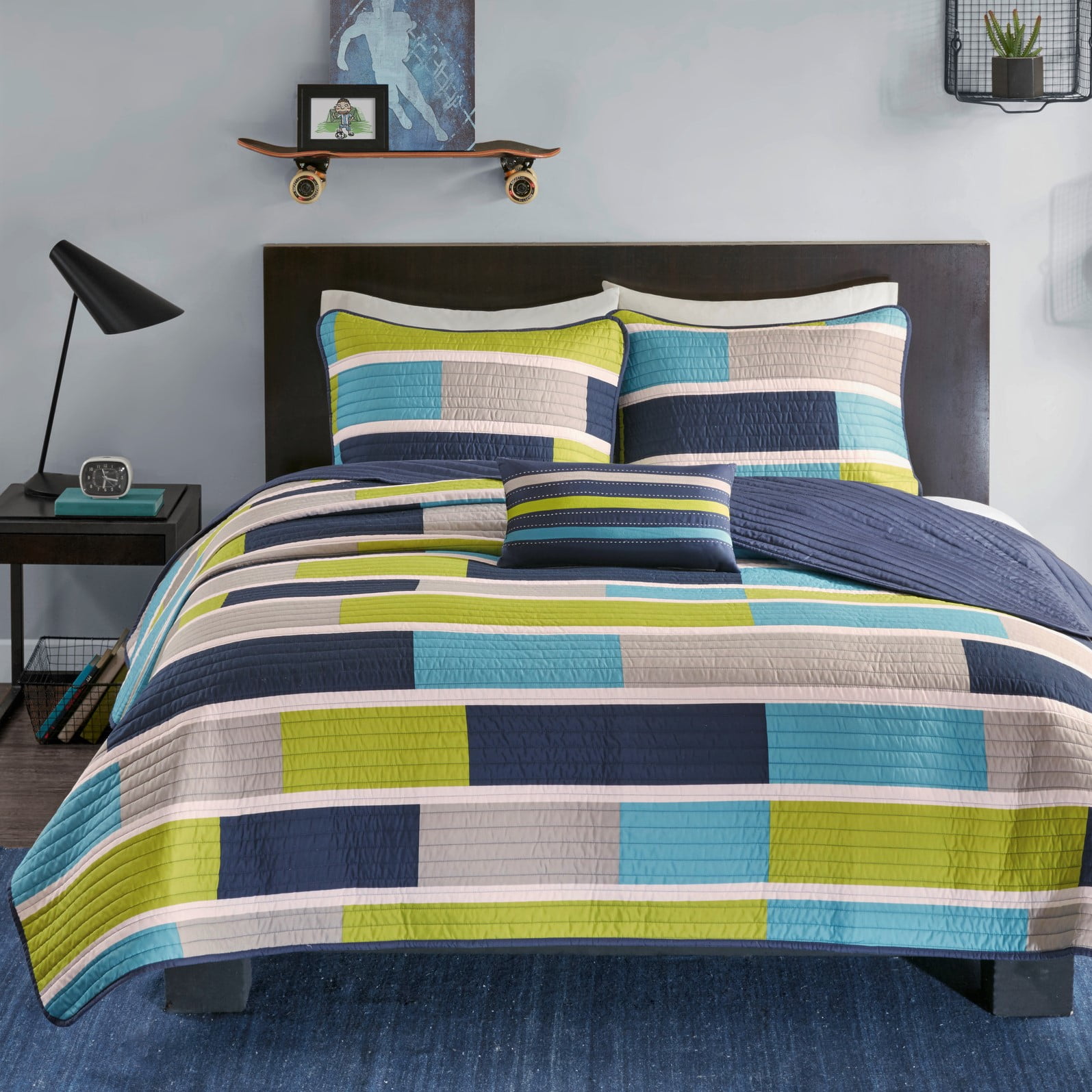 Home Essence Teen James Reversible Coverlet Set - Walmart.com