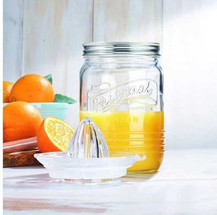 Home Essentials 4401 Original Mason Juicer Jar with Reamer and Lid, 33. ...