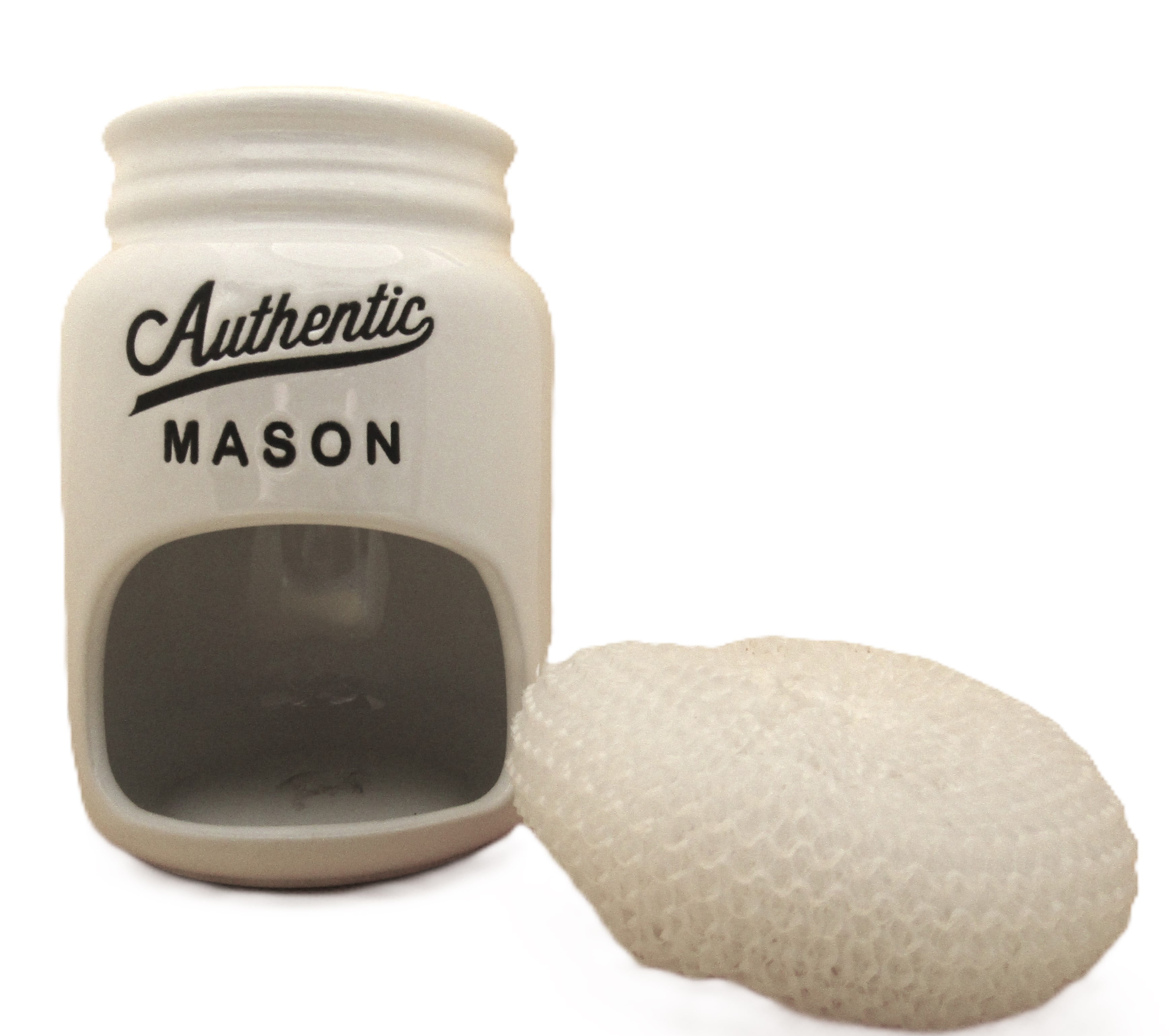 Home Essentials Authentic Mason Ceramic Scrubby Holder with Included ...